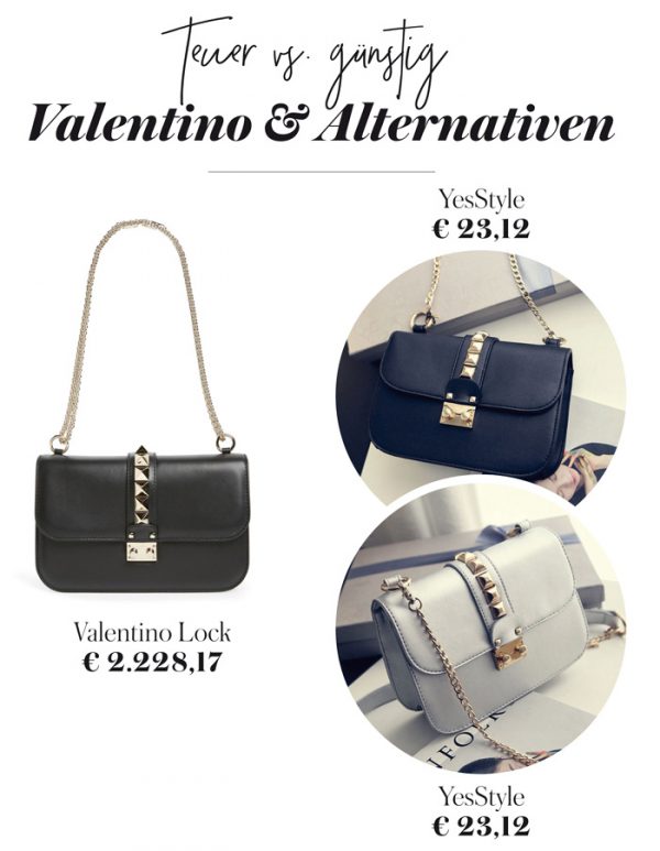 Teuer vs. günstig: Chloe Drew & Valentino Rock Lock - My Mirror World